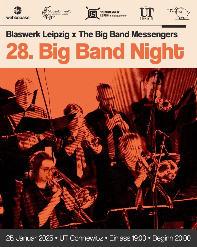 Cultural tip: Big Band Night at UT Connewitz – Studentenwerk Leipzig